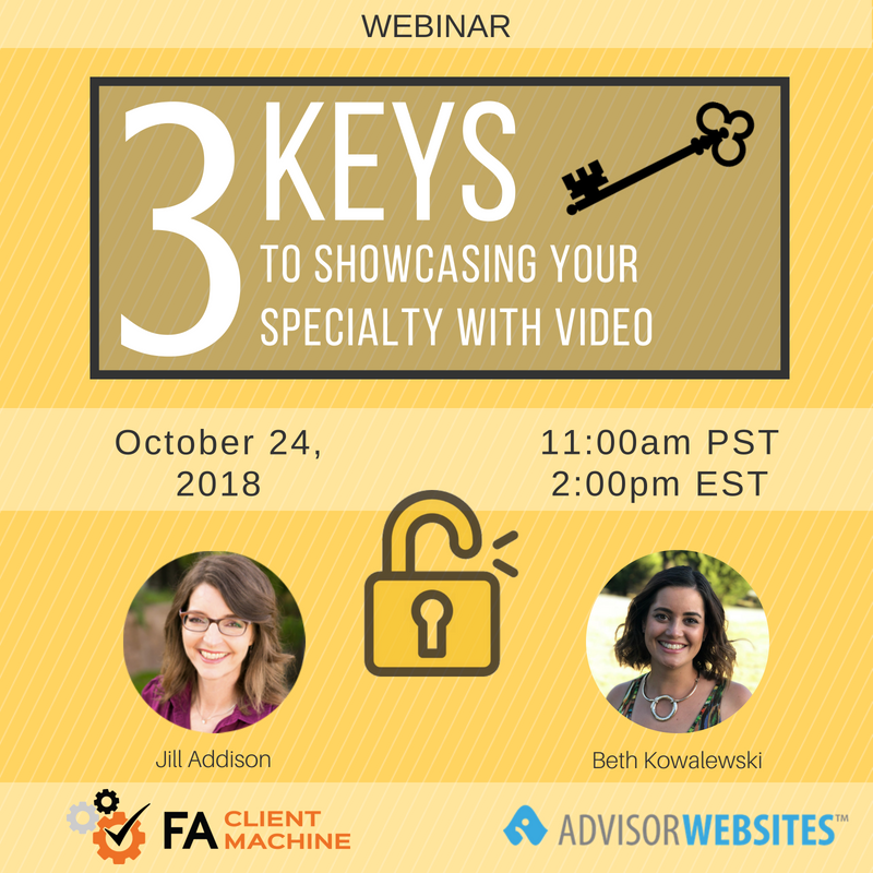 Webinar - 3 Keys to Showcasing Your Specialty with Video